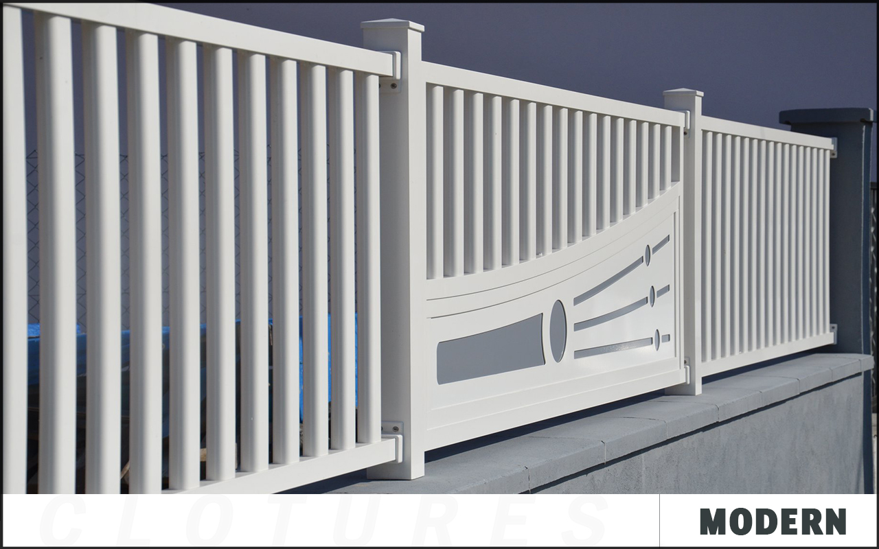 Clôture Moderne sur mesure en alu : notre gamme MODERN - Bredok Pro