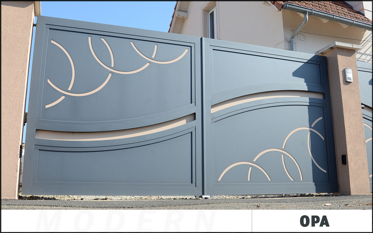 Portail moderne alu sur mesure : notre gamme - Bredok Pro